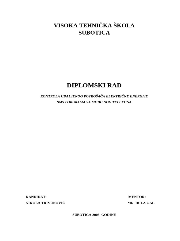 Diplomski Rad | PDF