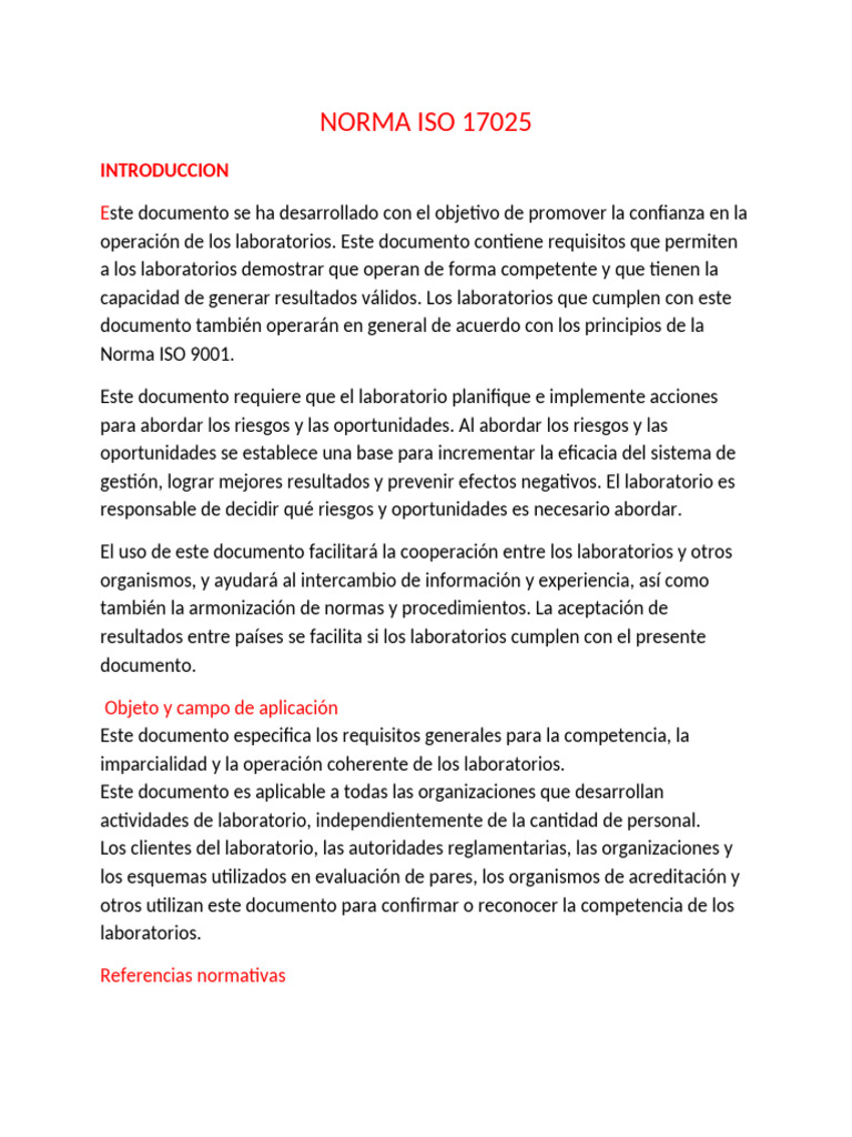 NORMA ISO 17025-WPS Office | PDF | Laboratorios