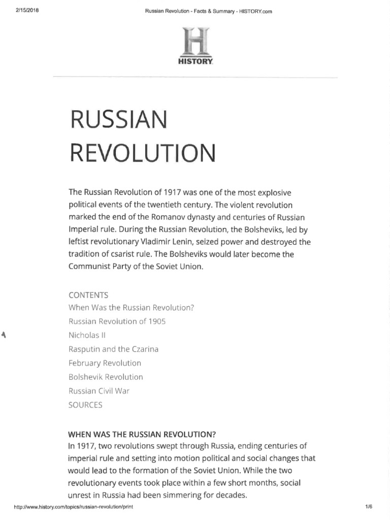 Russian Revolution | PDF