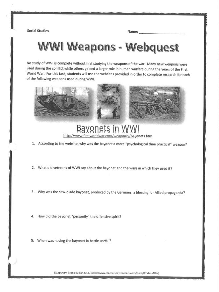 WWI Weapons | PDF