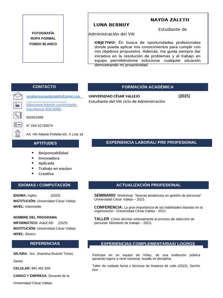 Formato CV | PDF