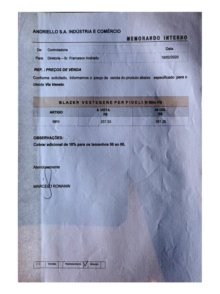 Andriello S.A. Indústria e Comércio 9 | PDF