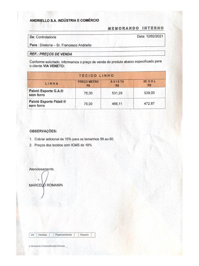 Andriello S.A. Indústria e Comércio 3 | PDF