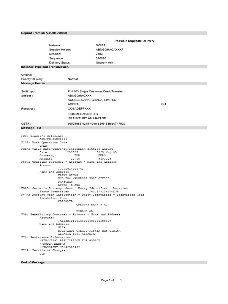 Godson Visa Application Fees | PDF