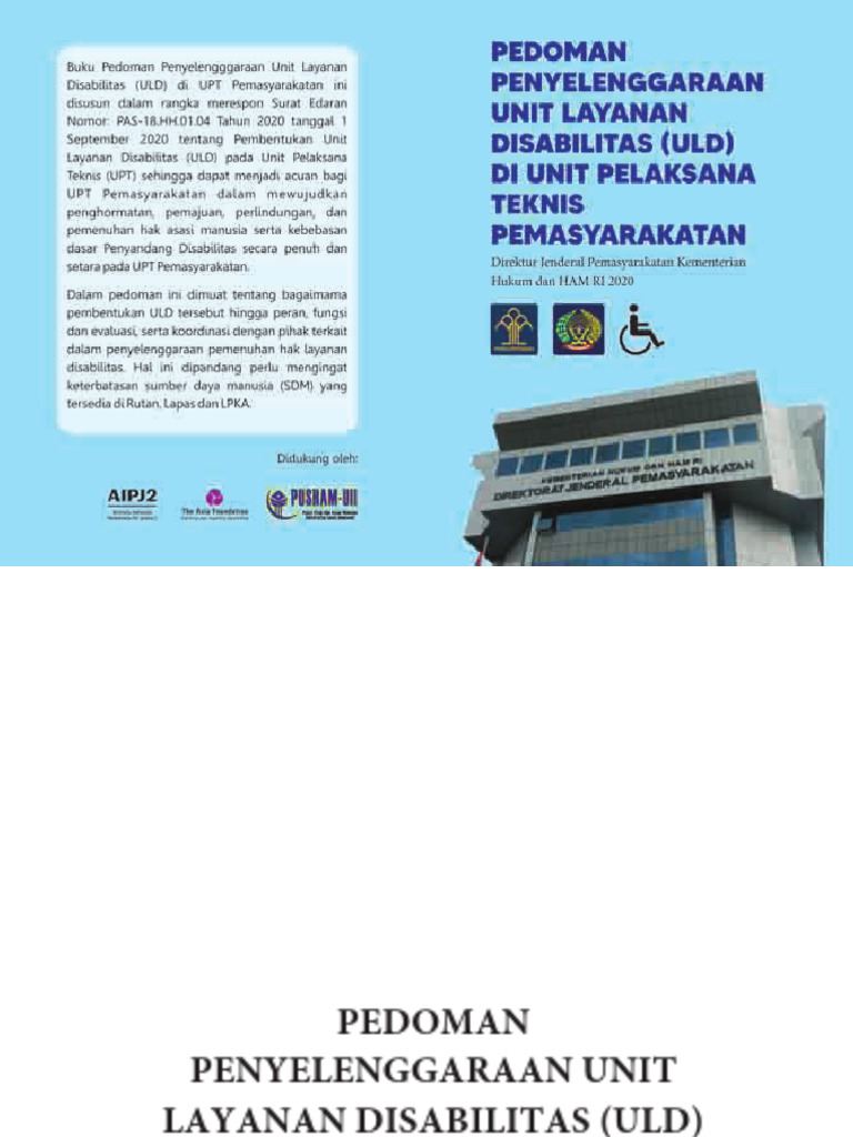 Pedoman Penyelenggaraan Unit Layanan Disabilitas | PDF