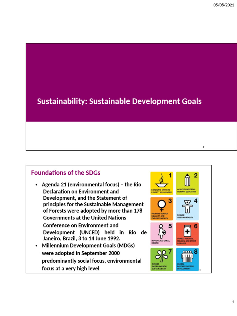 Week 3 Sustainable Development Goals Slides | PDF | Sustainability ...