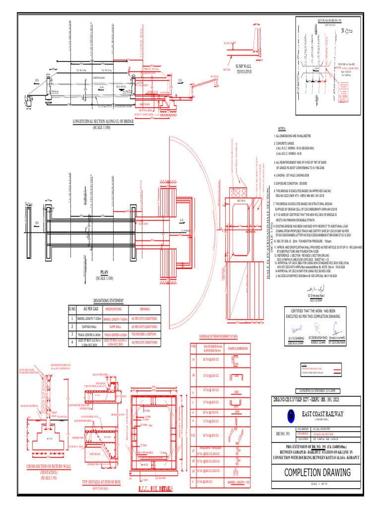 Completion Drawing: Sump Wall Tentative | PDF | Concrete | Building ...