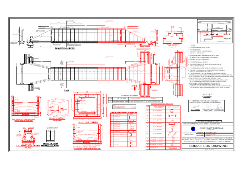 Completion Drawing: East Coast Railway | PDF | Land Transport | Rail ...