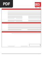 HDFC Ergo GHI Reimbursement Claim Form | PDF | Insurance | Hospital