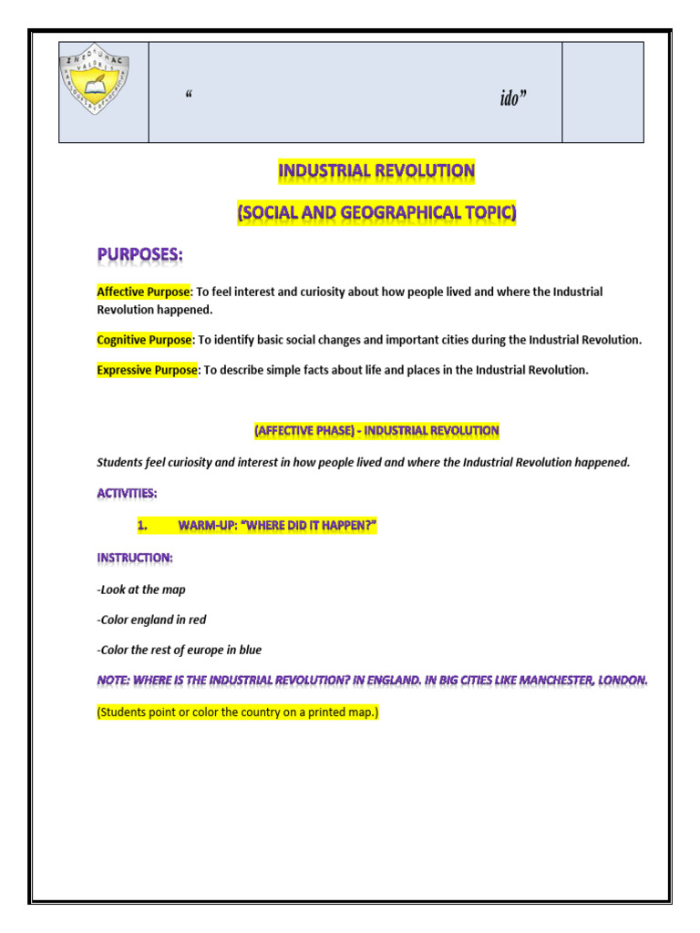 8 Grade Industrial Revolution Be Phase | PDF