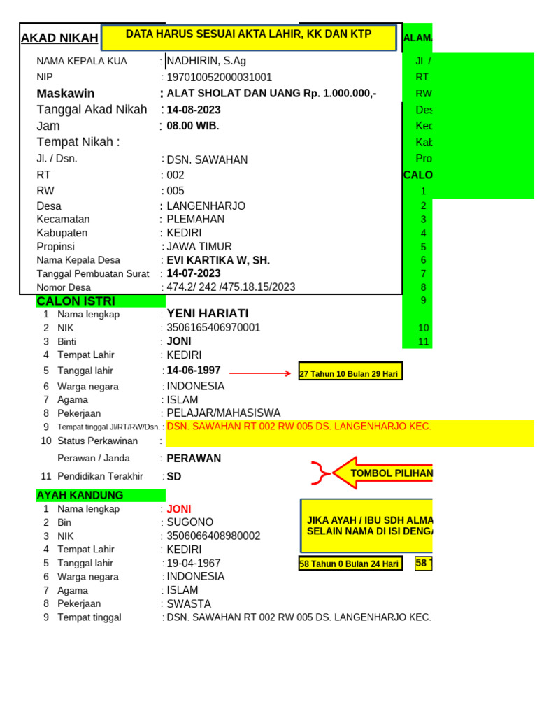 1 BLANKO MANTEN PUTRI | PDF