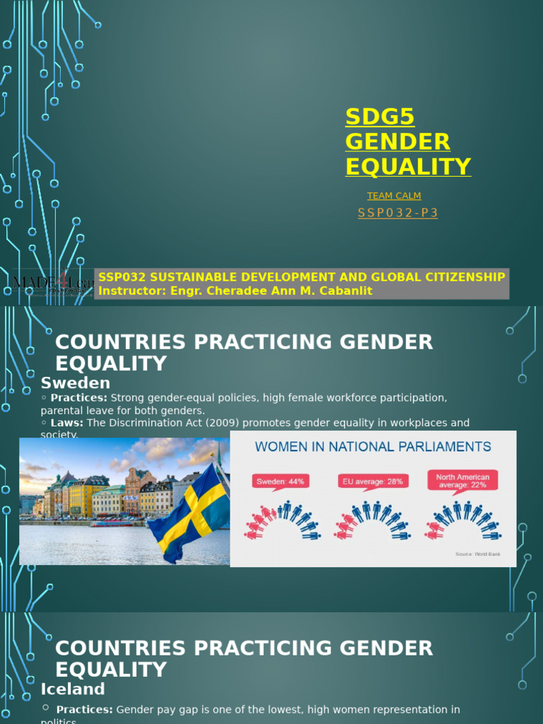 Team Calm SDG5 Exit Ticket | PDF | Gender Studies | Gender Equality