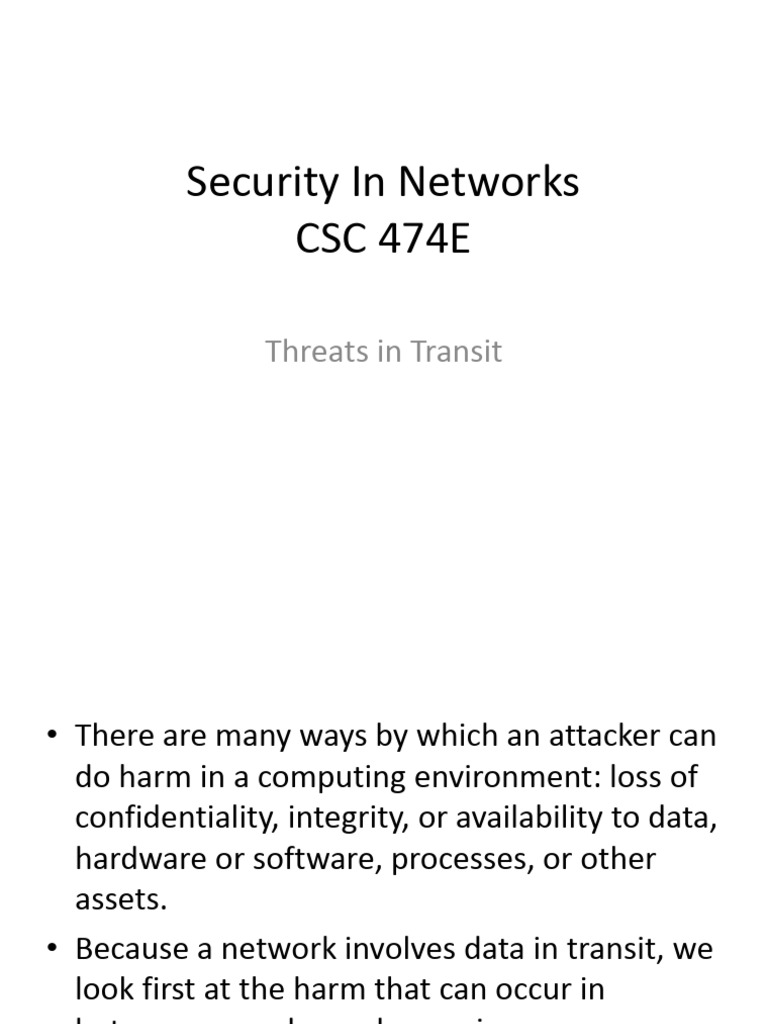 Lect 4 Threats in transit | PDF | Transmission Medium | Domain Name System