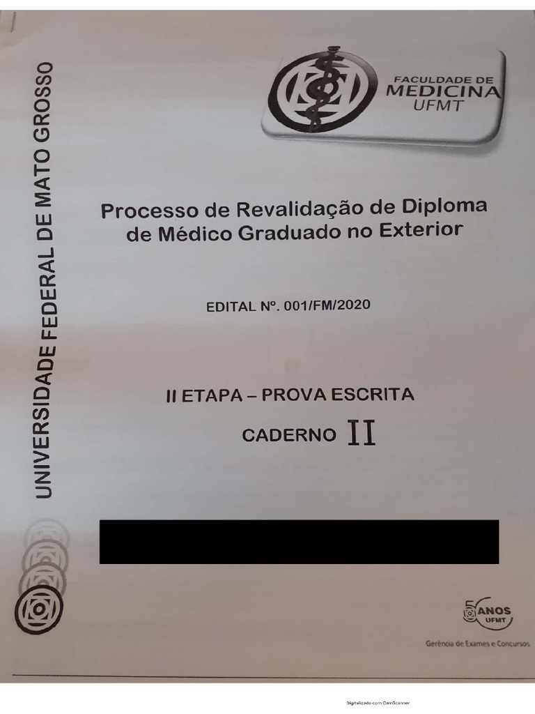 Revalida UFMT 2021 | PDF