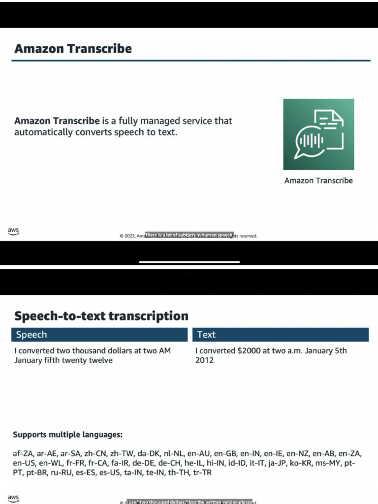 Speech Recognition_Amazon Transcribe | PDF