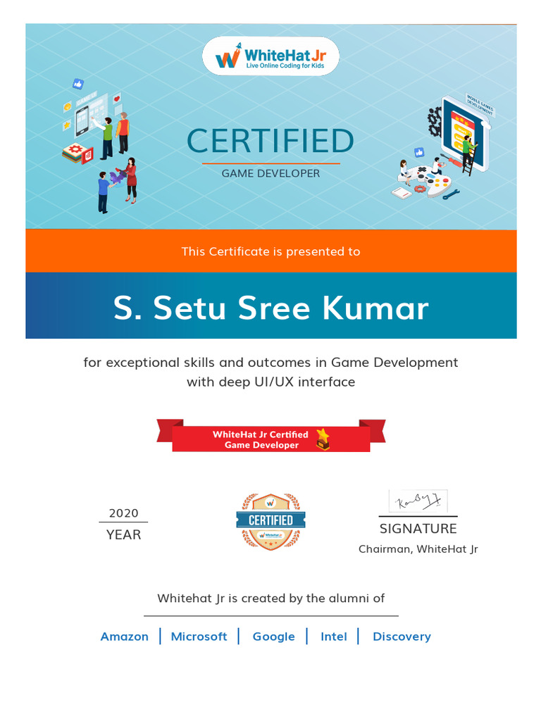 Game Dev Certificate | PDF