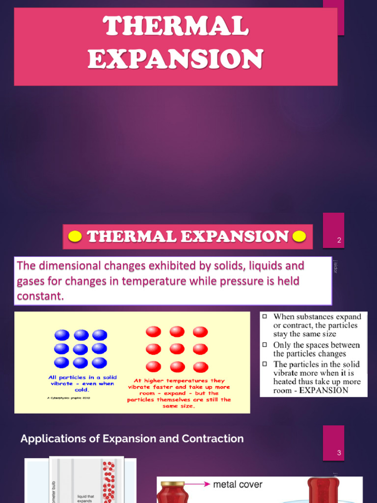 Applications of Thermal Expansion in Medicine | PDF | Thermal Expansion ...