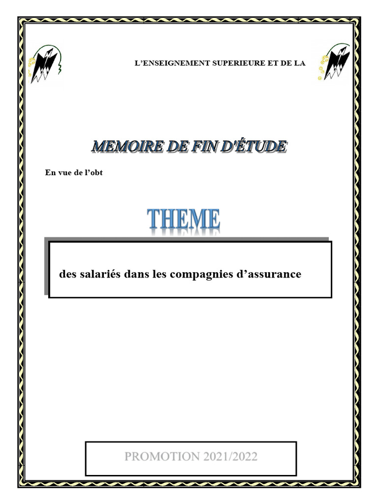 Memoire Final | PDF | Salaires | Gestion des ressources humaines