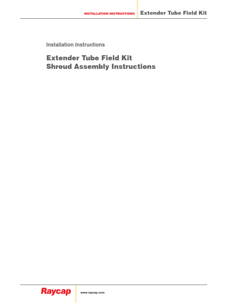 Att VMT StandardsLibrary 2985 Extender Tube Field Kit Shroud Assembly | PDF