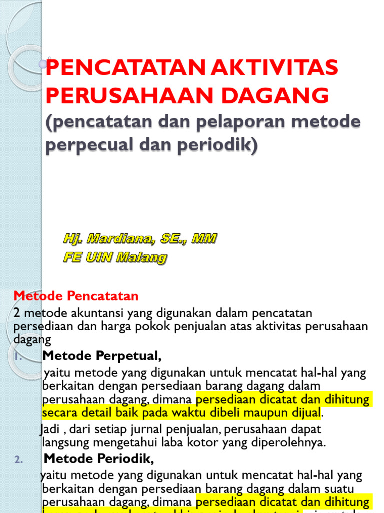 2.metode Perpetual&periodik Prhs Dagang25 | PDF