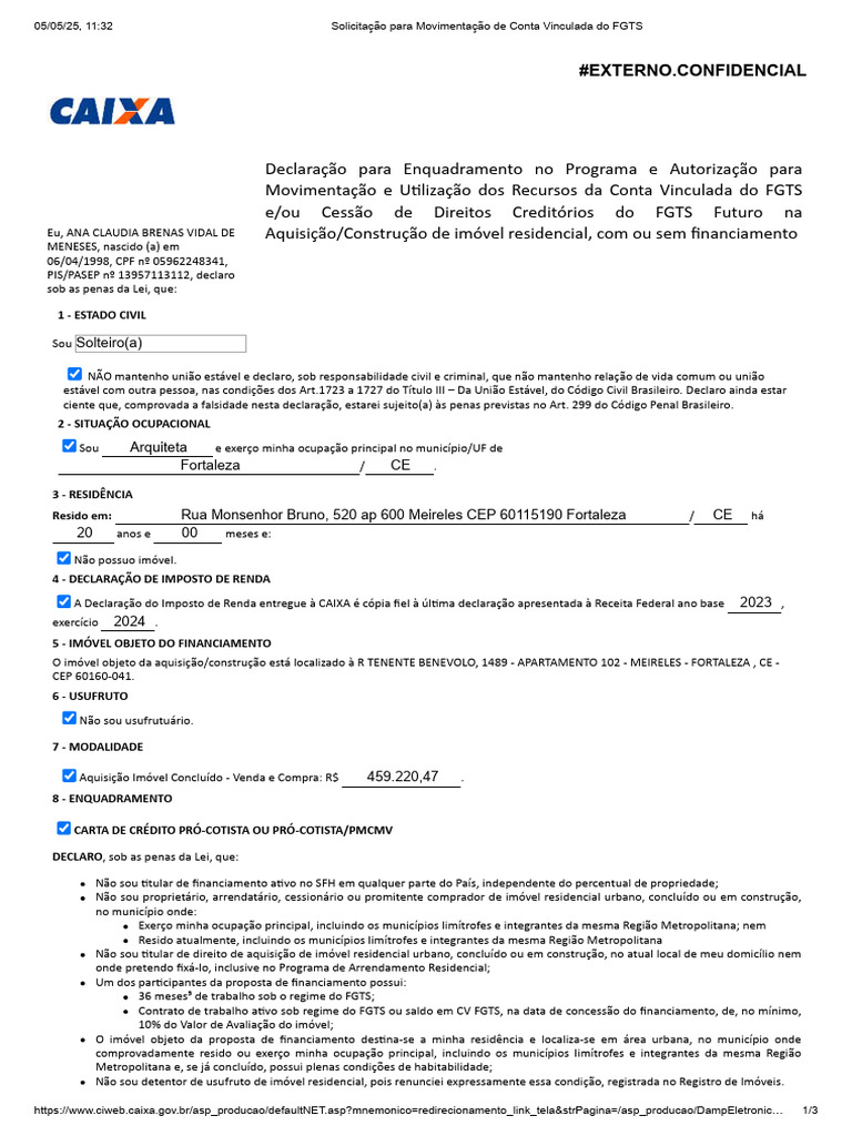 Solução de Crédito Imobiliário - CIWEB - GCI | PDF | Leasing | Justiça