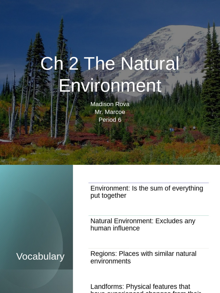 Ch 2 the Natural Environment | PDF | Trees | Washington (State)