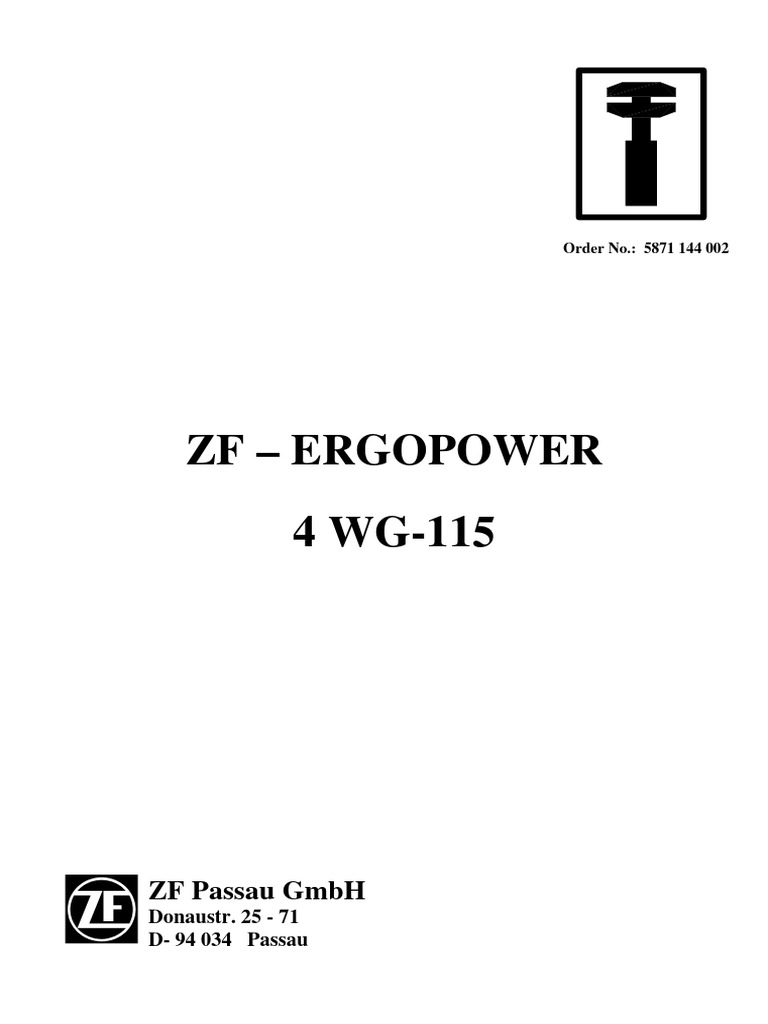 ZF Ergopower 4WG-115 - 5871_144_002 | PDF | Pump | Clutch