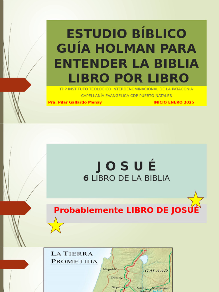 Estudio Biblico Holman Josue - 1 | PDF | Joshua | Biblia