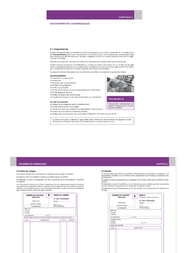 Documentos Comerciales - Libro Sic 1 | PDF