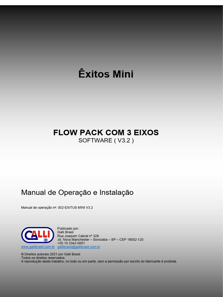 ExitusMini Flowpack V3.2 - Rev1.2 | PDF | Entrada/Saída | Armazenamento de dados de computador