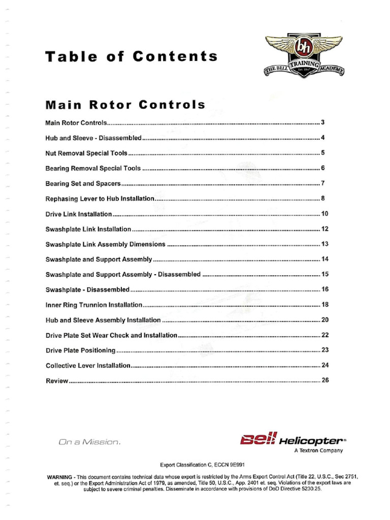 102 Controles Del Rotor Principal | PDF