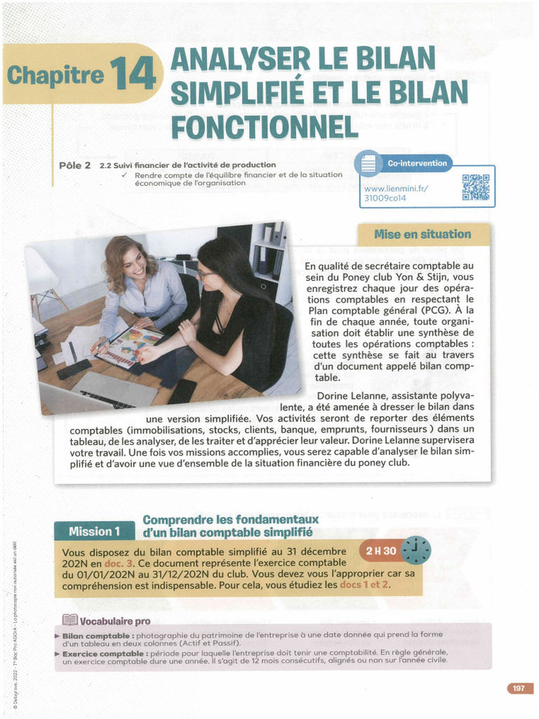 8 - Analyser Un Bilan Simplifié Et Un Bilan Fonctionnel - CORRIGE | PDF
