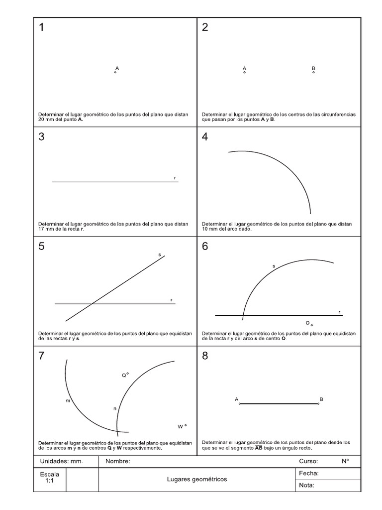 SOL B01!04!05 06 Lugares Geométricos y Ángulos | PDF