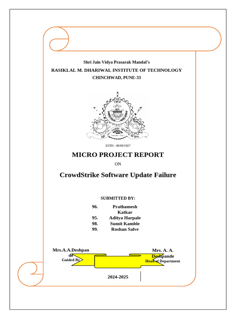 CrowdStrike Software Update Failure | PDF | Computer Security | Security