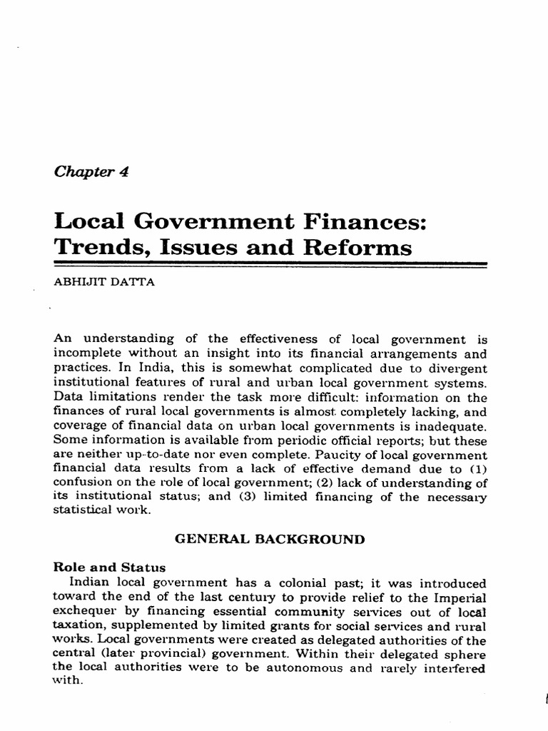 Part 1 - Local Govenment Finances | PDF | Taxes | Property Tax