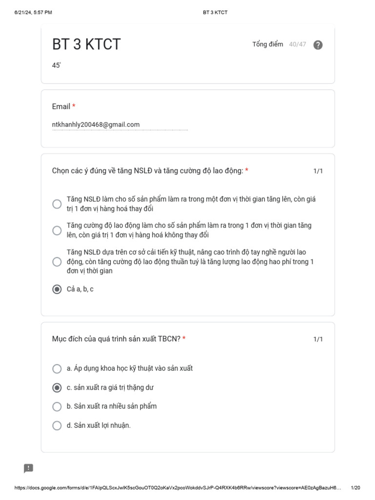 BT 3 KTCT: Email | PDF