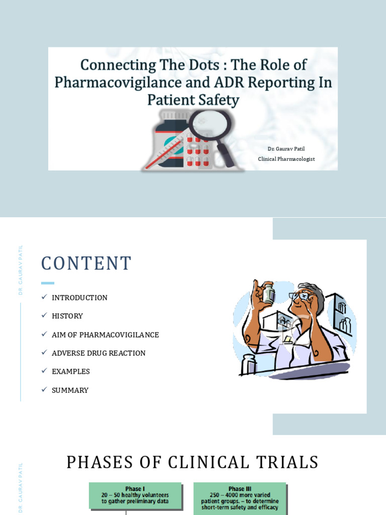 Pharmacovigilance and ADR Reporting in Patient Safety | PDF | Pharmacovigilance | Pharmaceutical ...