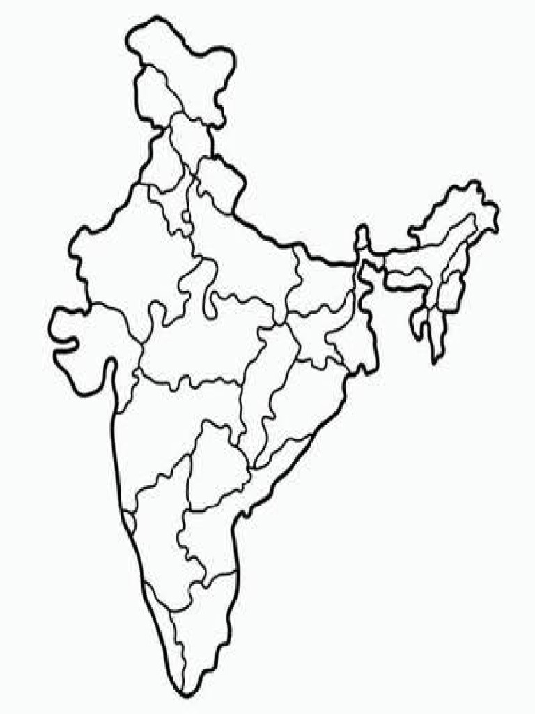 political outline of india | PDF