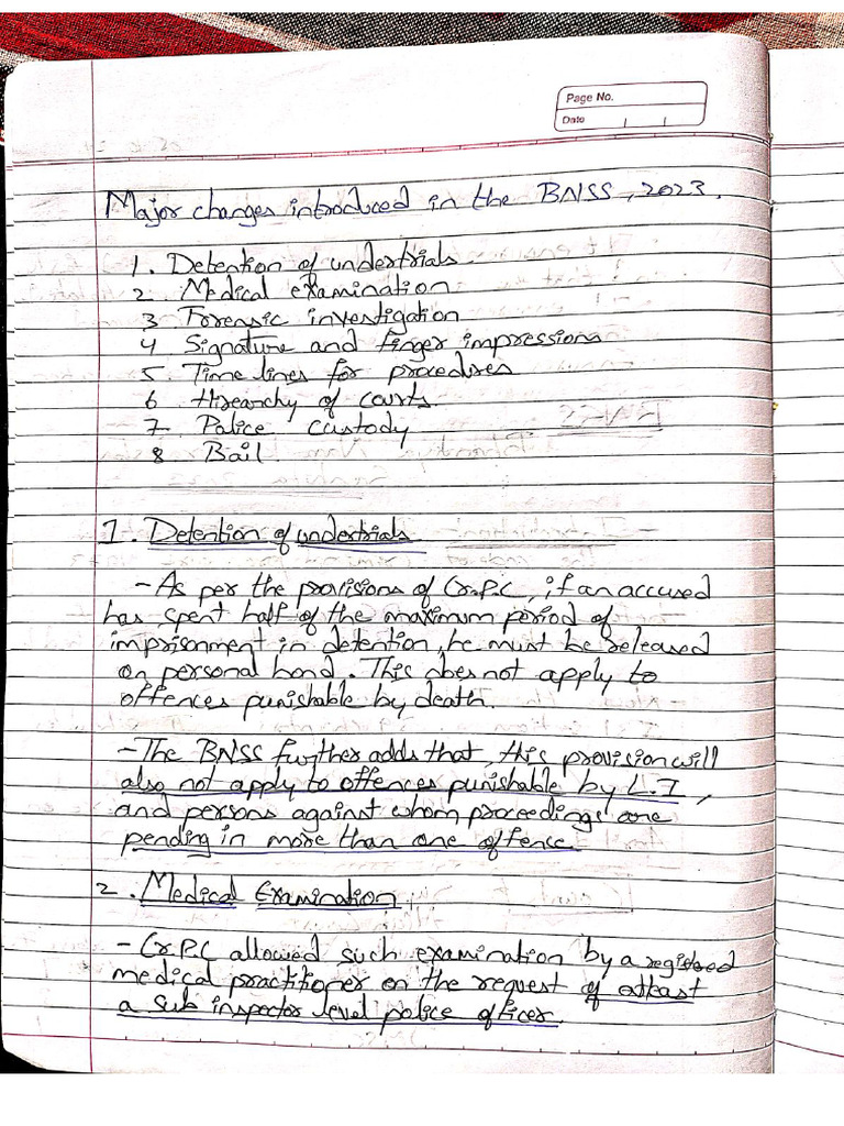 BNSS 2023 Notes | PDF