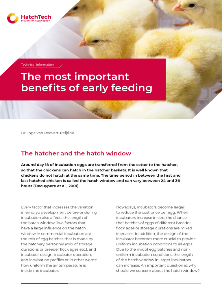 HatchTech Research Article The Most Important Benefits of Early Feeding ...