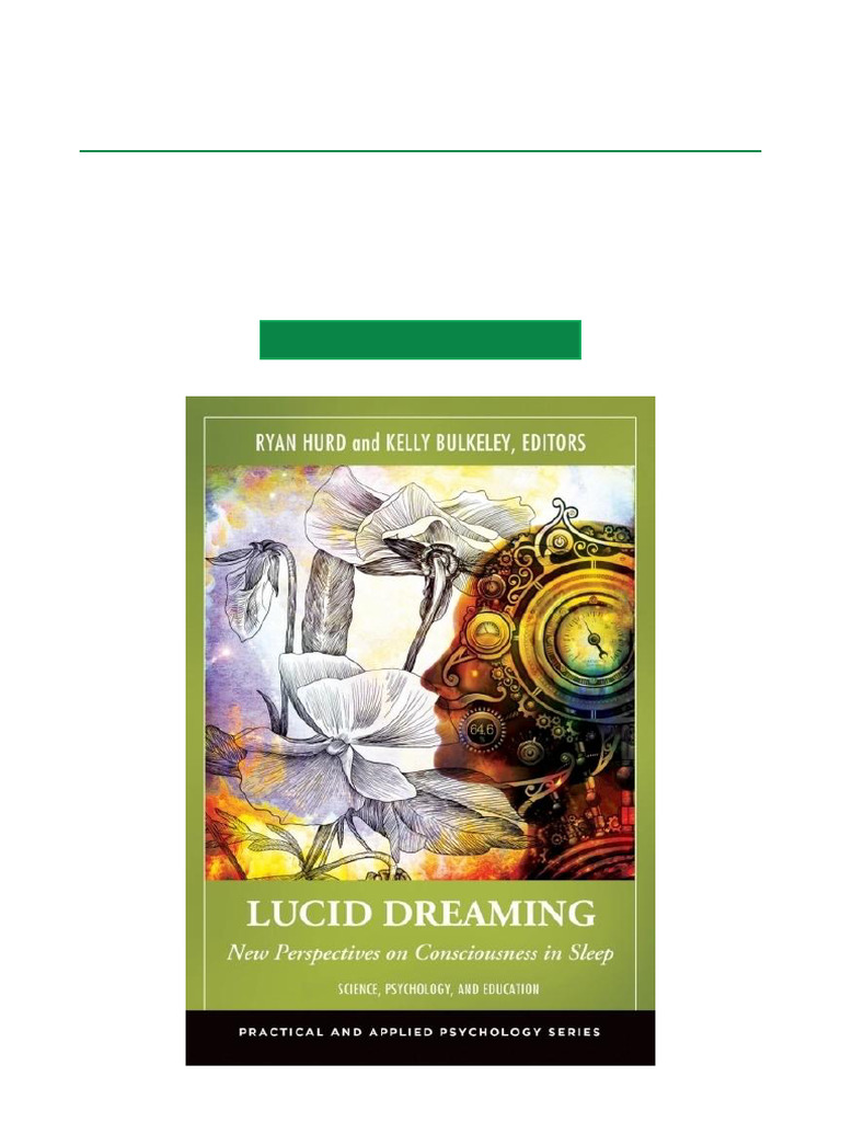 Get Lucid Dreaming New Perspectives On Consciousness in Sleep (2 ...