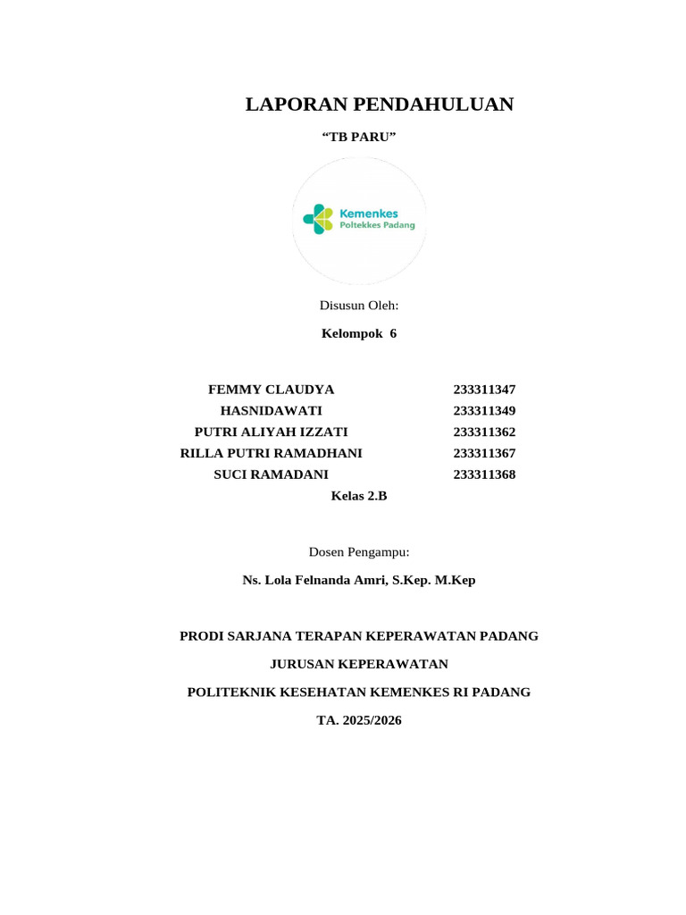 Asuhan Keperawatan pada TB Paru | PDF