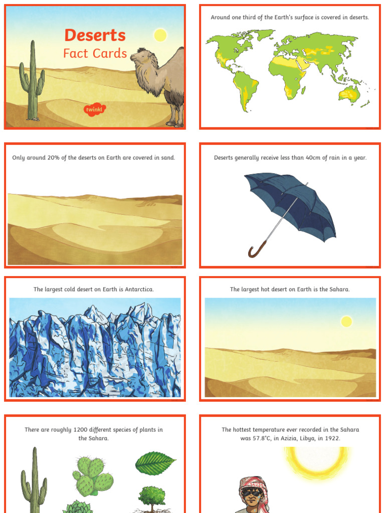 Desert Fact Cards | PDF
