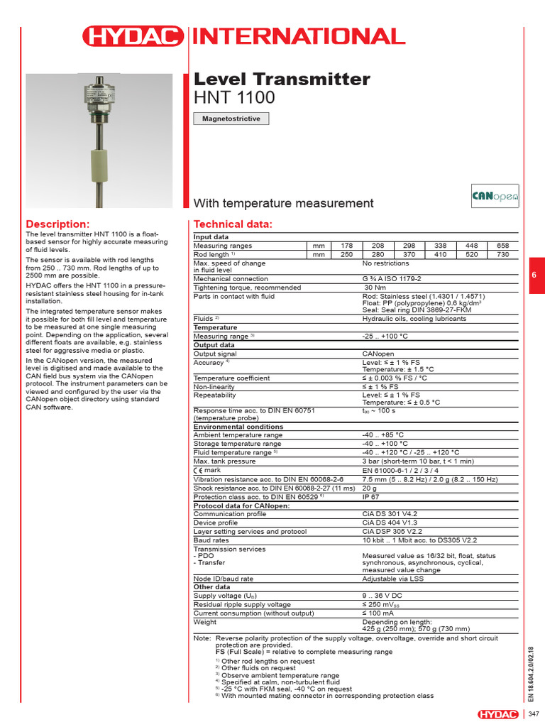 PRD_DOC_PRO_186042-00001__SEN__AIN__V1 | PDF | Sensor | Mechanical ...