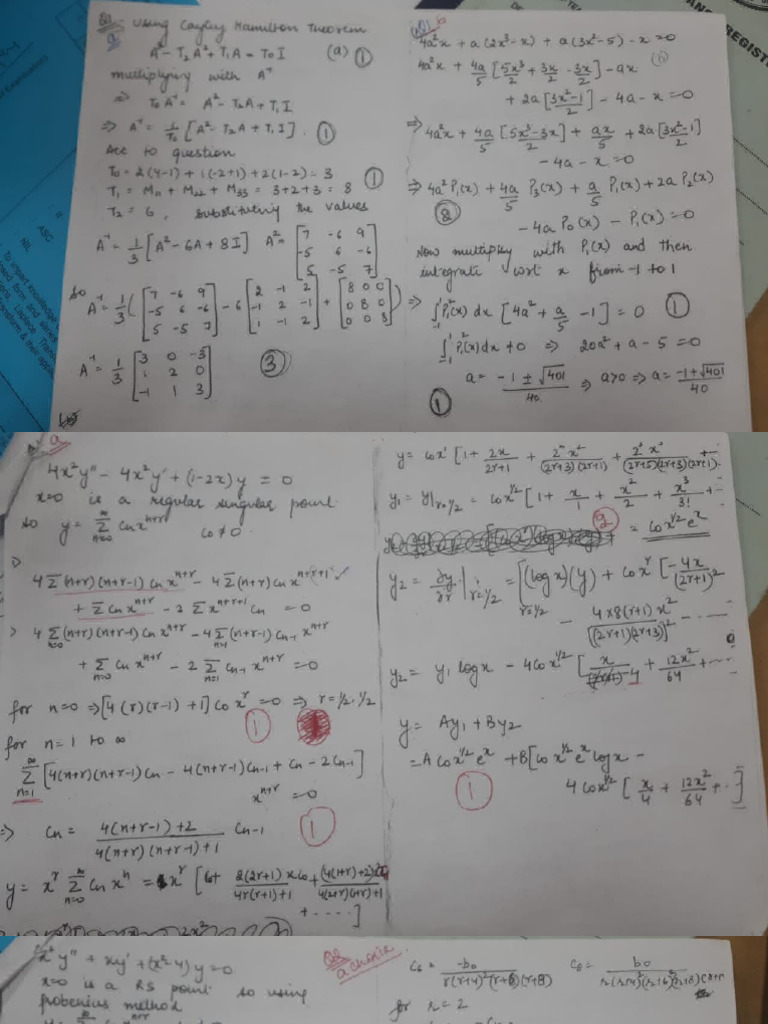 MA-102 End Sem 2k22 Solution | PDF