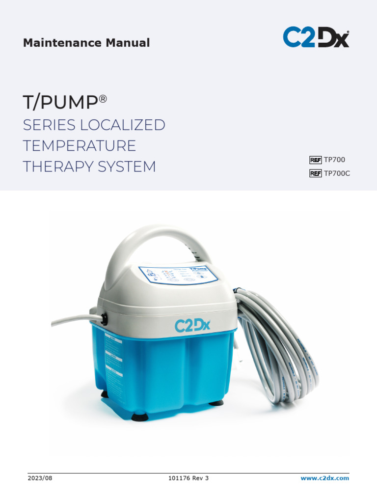 C2Dx TP700 T Pump Temperature Therapy System 101176 r3 202308 | PDF | Electrical Connector ...