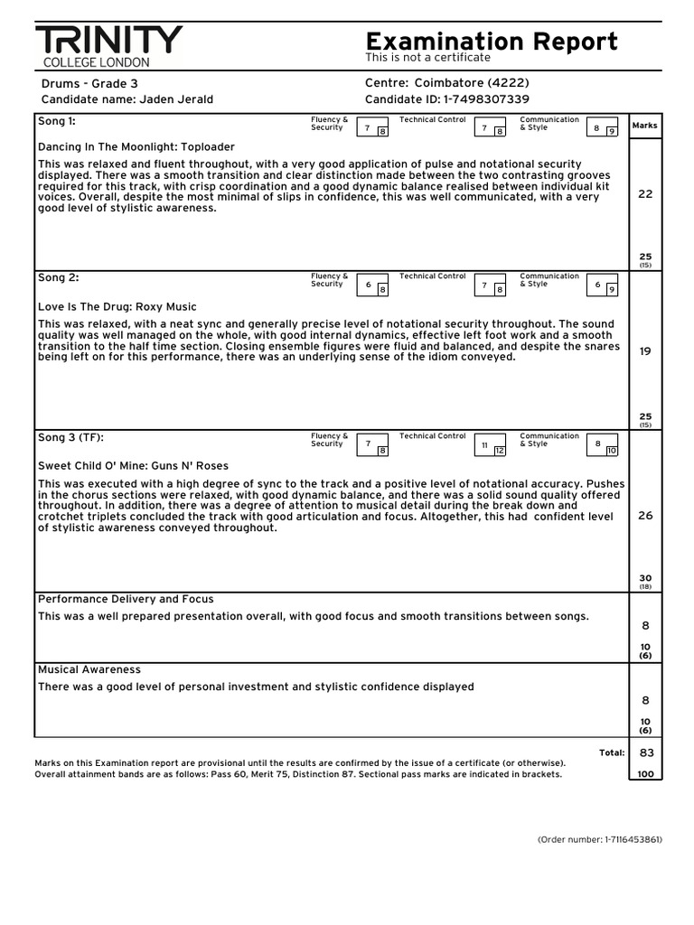 1-3GKV0N0 - 1-7498307339 - Rock and Pop Grade 3 Digital - Exam Report ...