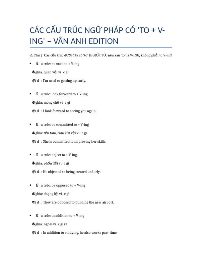 To Ving Structures Van Anh | PDF