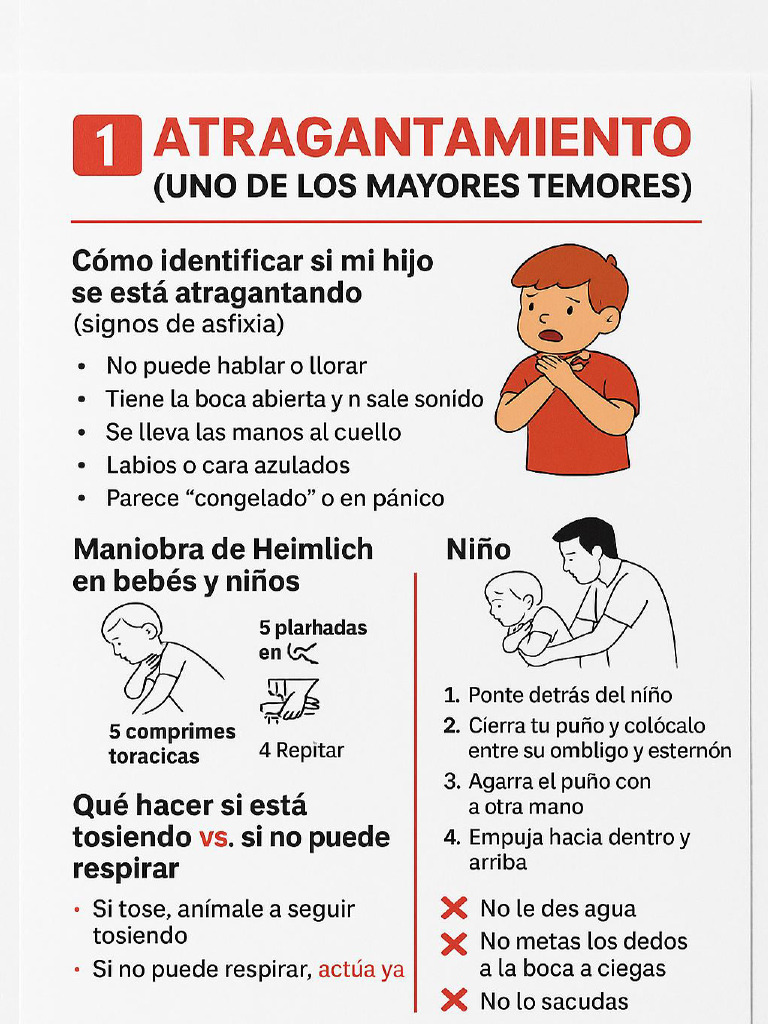 A Spanish-Language First Aid Infographic Document | PDF