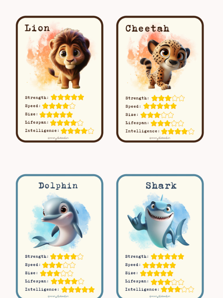 Comparative and Superlative Cards | PDF